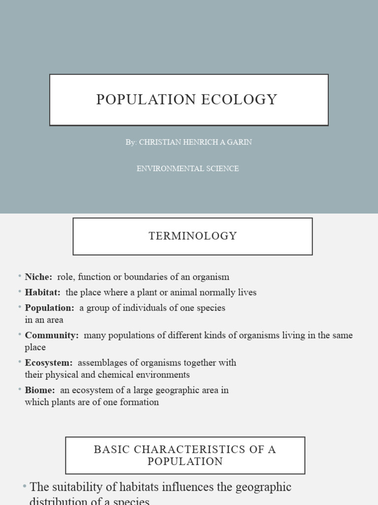 Population Ecology Pdf Logistic Function Population Growth