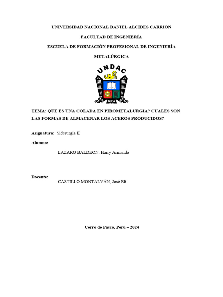 QUE ES UNA COLADA | PDF