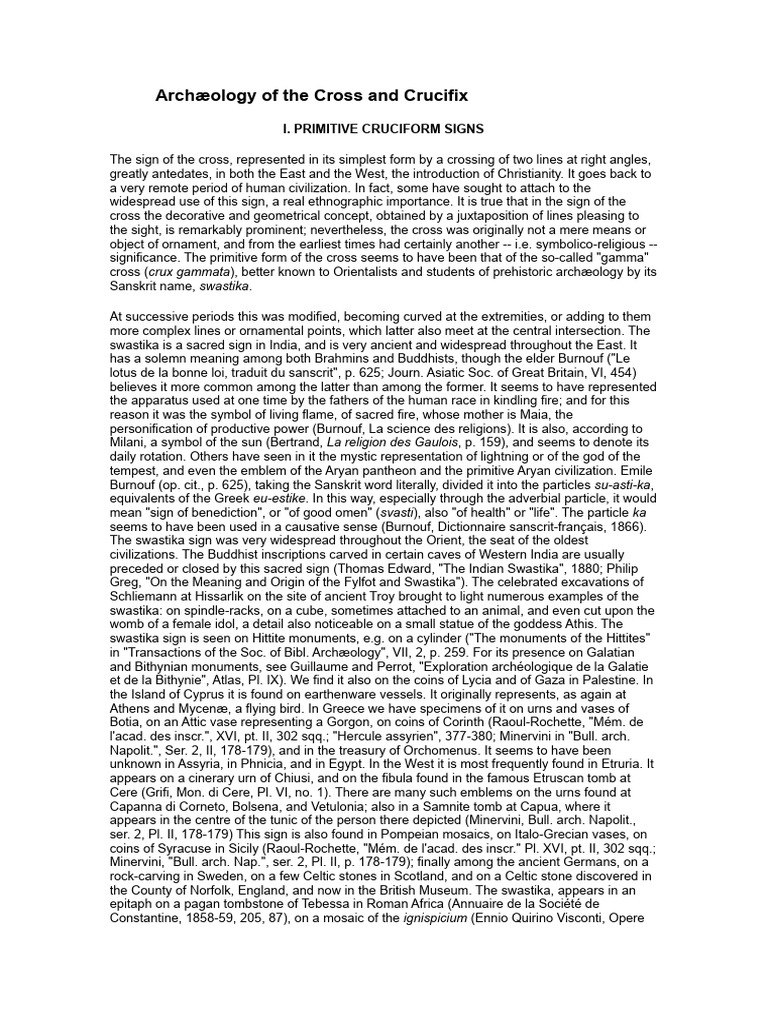 Archæology of The Cross and Crucifix | PDF | Crucifixion | Constantine ...