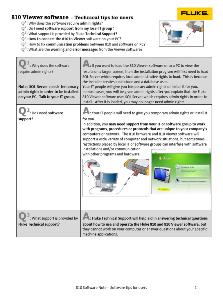 810 Viewer Software Tips & FAQs | PDF | Personal Computers | Usb