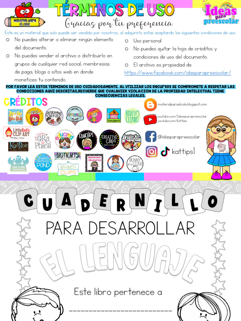 Cuadernillo de Estimulación del Lenguaje | PDF