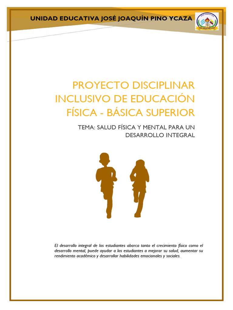 Proyecto Disciplinar Educación Física Básica Superior | PDF | Mente | Sicología