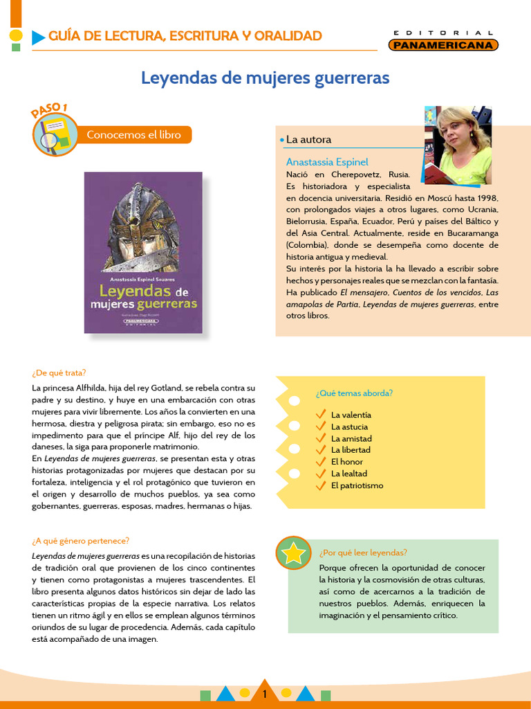 Guía 8 - Leyendas de Mujeres Guerreras | PDF | Poesía | Clásicos