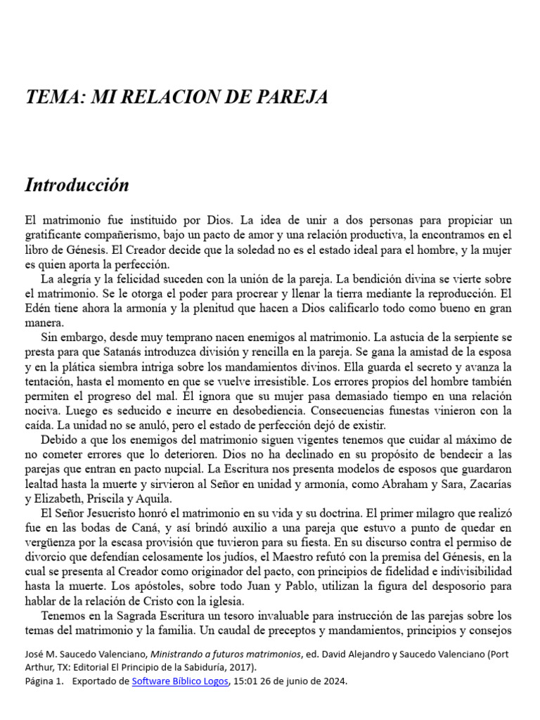 Guía Bíblica para Matrimonios Futuros | PDF | Matrimonio | Creencia religiosa y doctrina