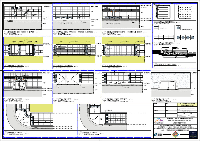 Plm-T1-Cv-Arq-Det-014 - Piso Podotáctil y Vados | PDF