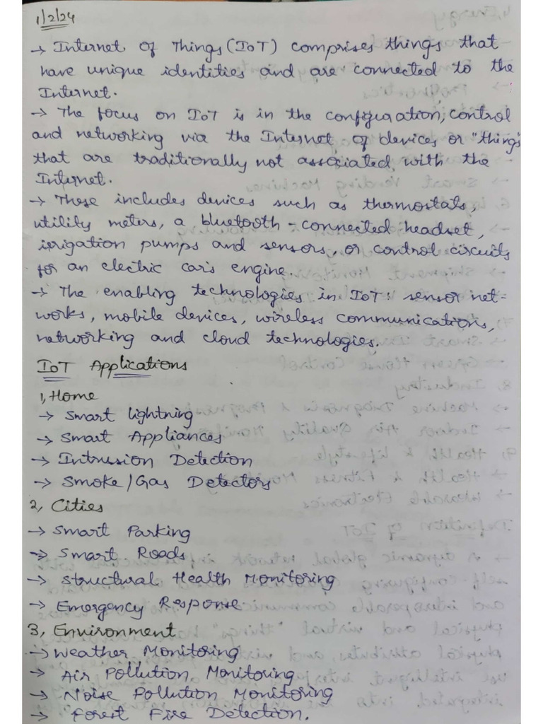 iot notes (1) | PDF