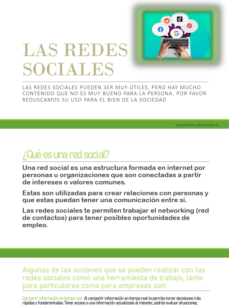 LAS REDES SOCIALES | PDF