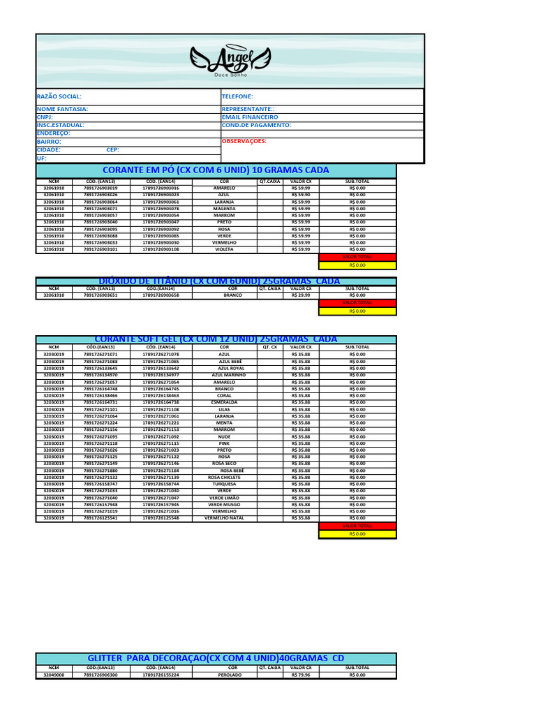 Pedidos 2024 Angel | PDF