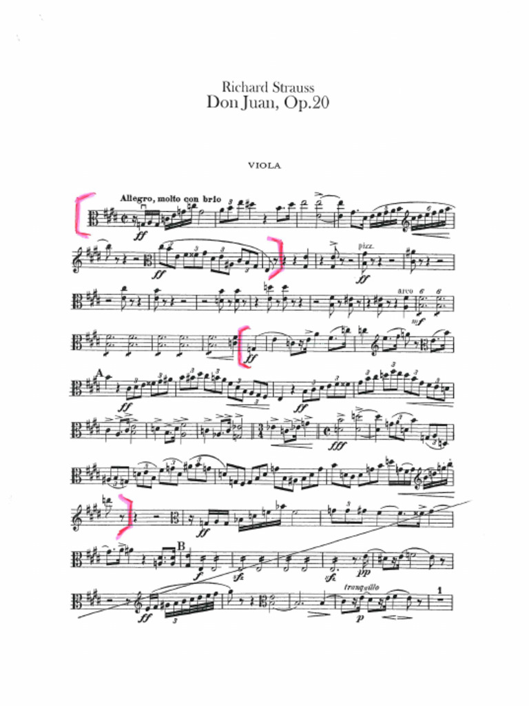 Viola Principal - Orch Solos and Excerpts | PDF