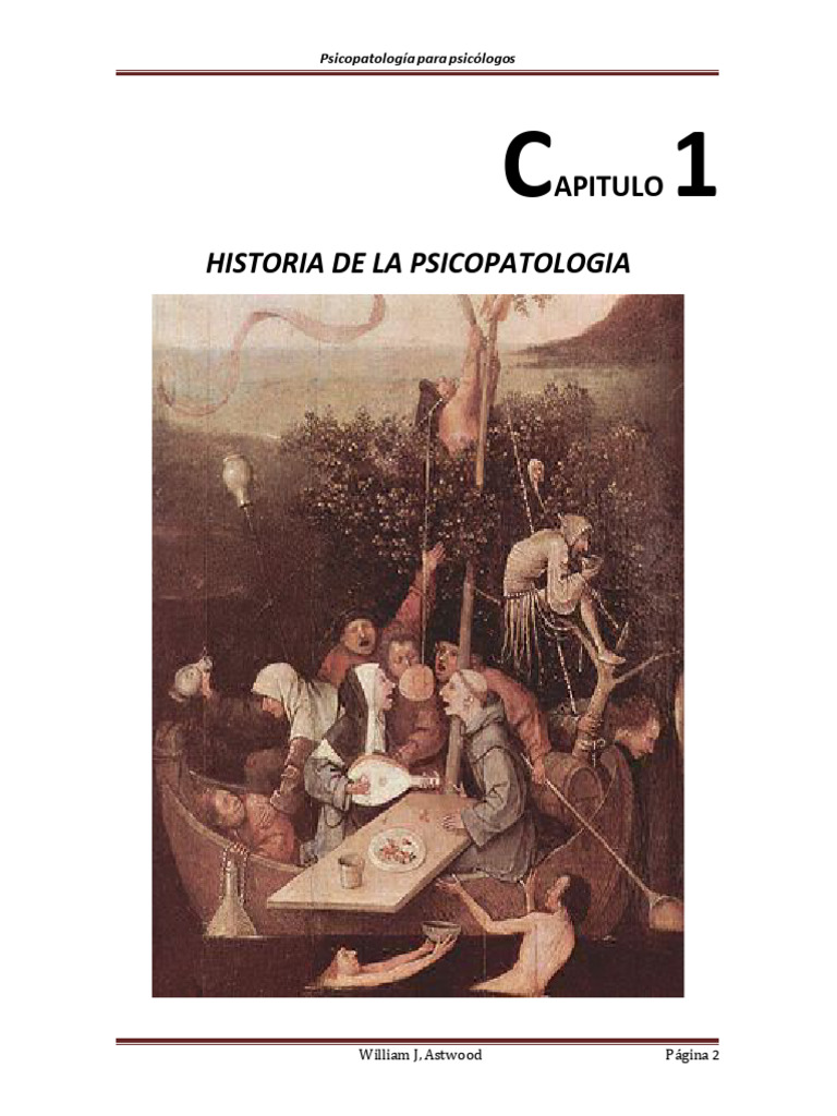 +++CAPITULO_1- Historia de la Psicopatología | Descargar gratis PDF | Trastorno mental | Sicología