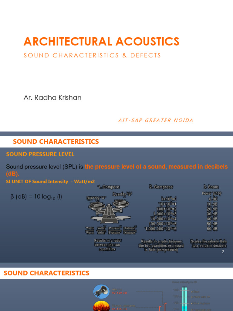 Sound Characteristics Defects | PDF | Sound | Decibel
