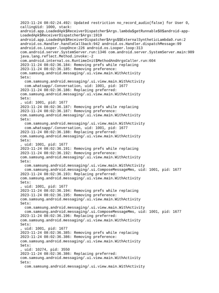 PM Debug Info | PDF | Android (Operating System) | Mobile Telecommunications User Equipment