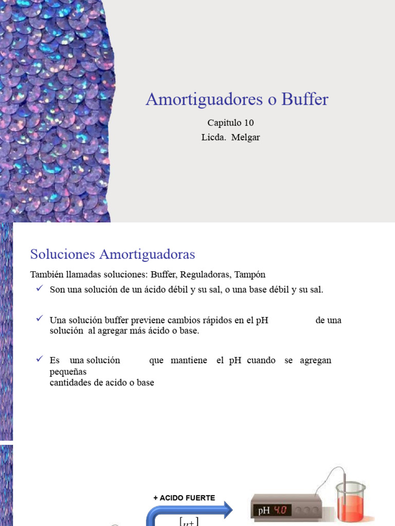 Importancia de Soluciones Buffer | PDF | Solución tampón | Ácido