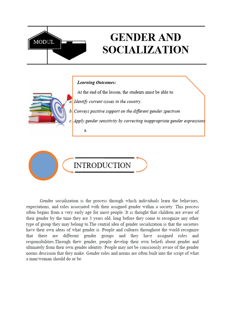 Gender and Socialization | PDF | Gender | Gender Studies
