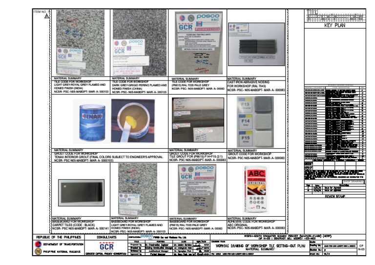 Shop Drawing: Reference/ Document Drawings Rev. Title/ Description ...