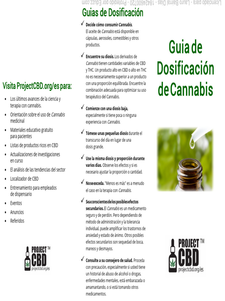 Guia Dosificacion de Cannabis | PDF | Cannabis (Droga) | Tetrahidrocannabinol
