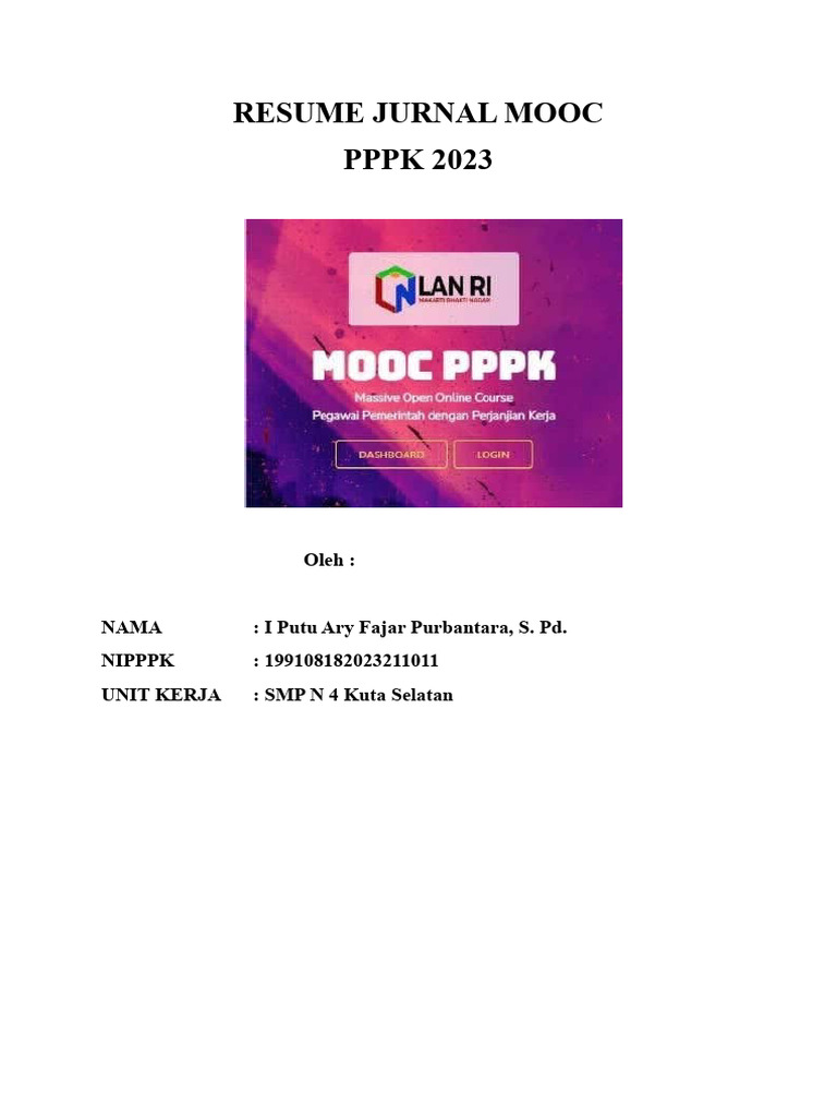 Resume Jurnal Mooc | PDF