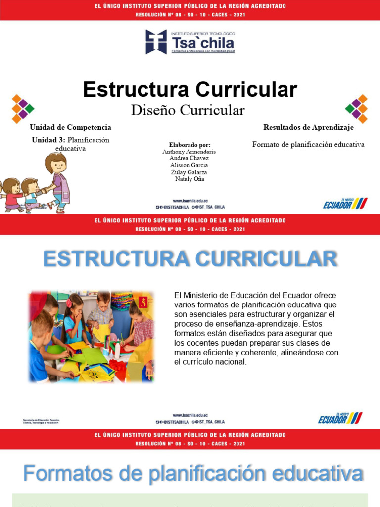 Diseño Curricular-Estructura Curricular | PDF