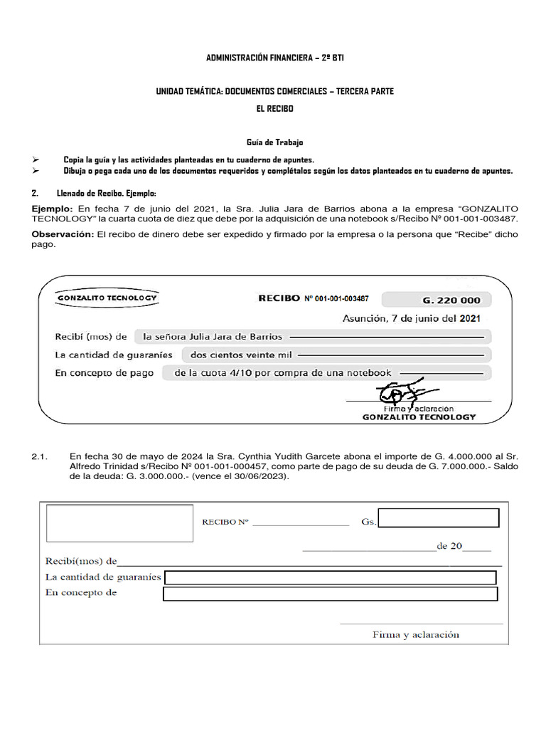 DOCUMENTOS COMERCIALES Tercera Parte Tarea | PDF