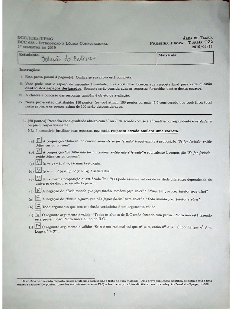 Prova01 (TZ2) (Solucao) | PDF