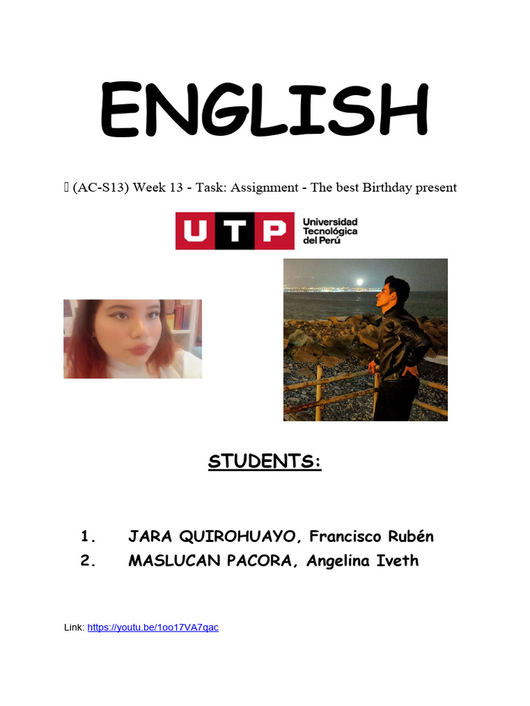 ? (AC-S13) Week 13 - Task Assignment - The Best Birthday Present | PDF