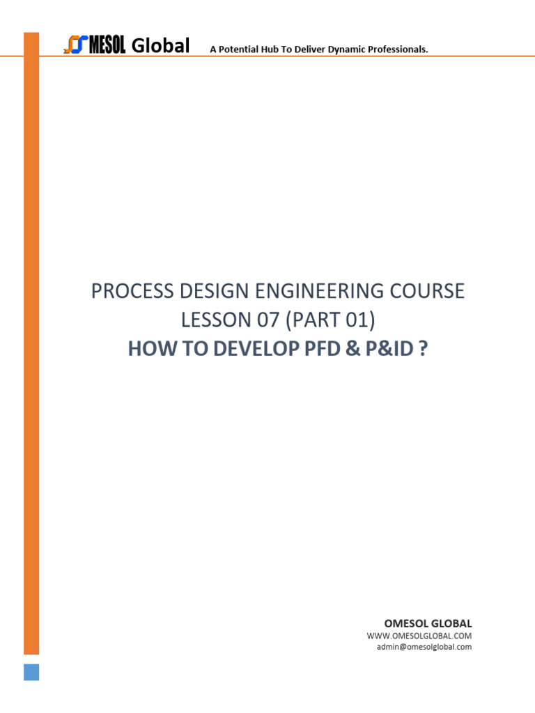 How To Develop Pfds And P Ids Pdf Instrumentation Water