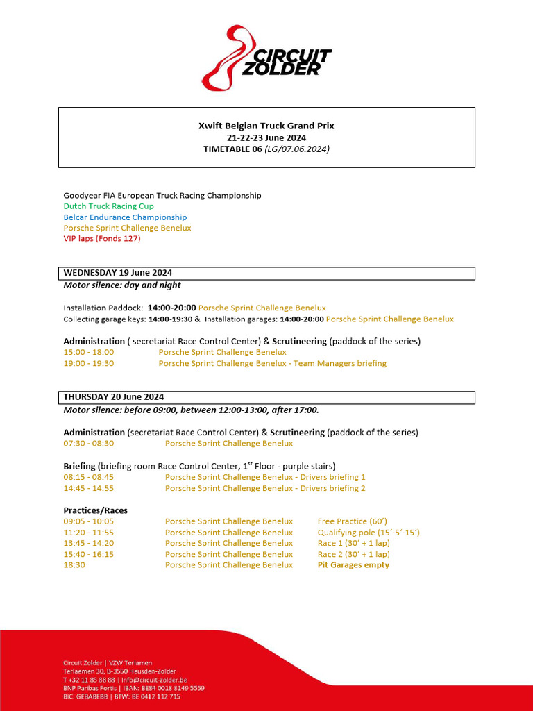 2024 TGP Timetable V06 - v2 | PDF | Fédération Internationale De L ...