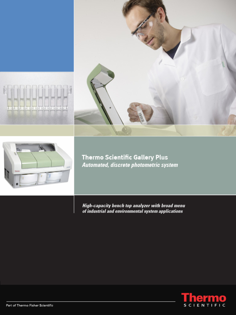 Thermo Scientific Gallery Plus: Automated, Discrete Photometric System ...