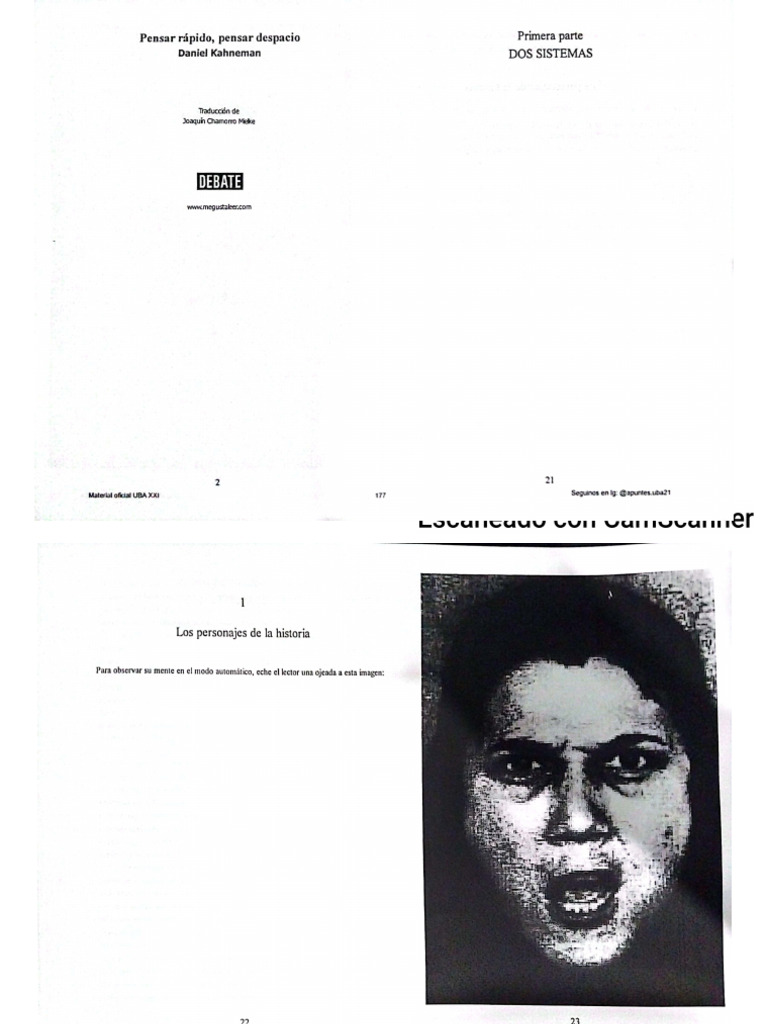 Kahneman, D. (2012) - Dos Sistemas Los Personajes de La Historia. en D ...