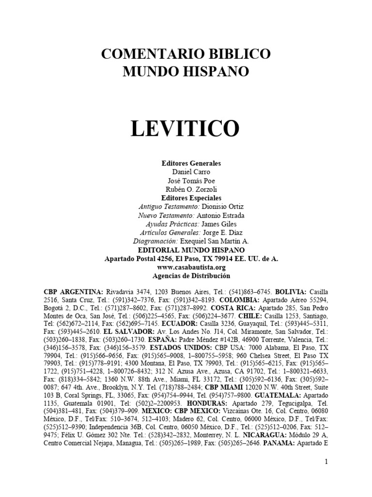 Levi Tico | PDF | Diez Mandamientos | Biblia