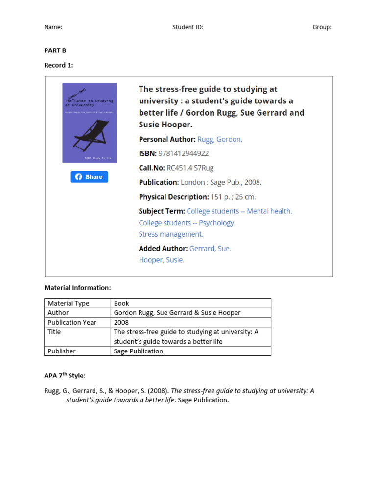 GBX0009 Sample Part B | PDF | Mental Health | Determinants Of Health