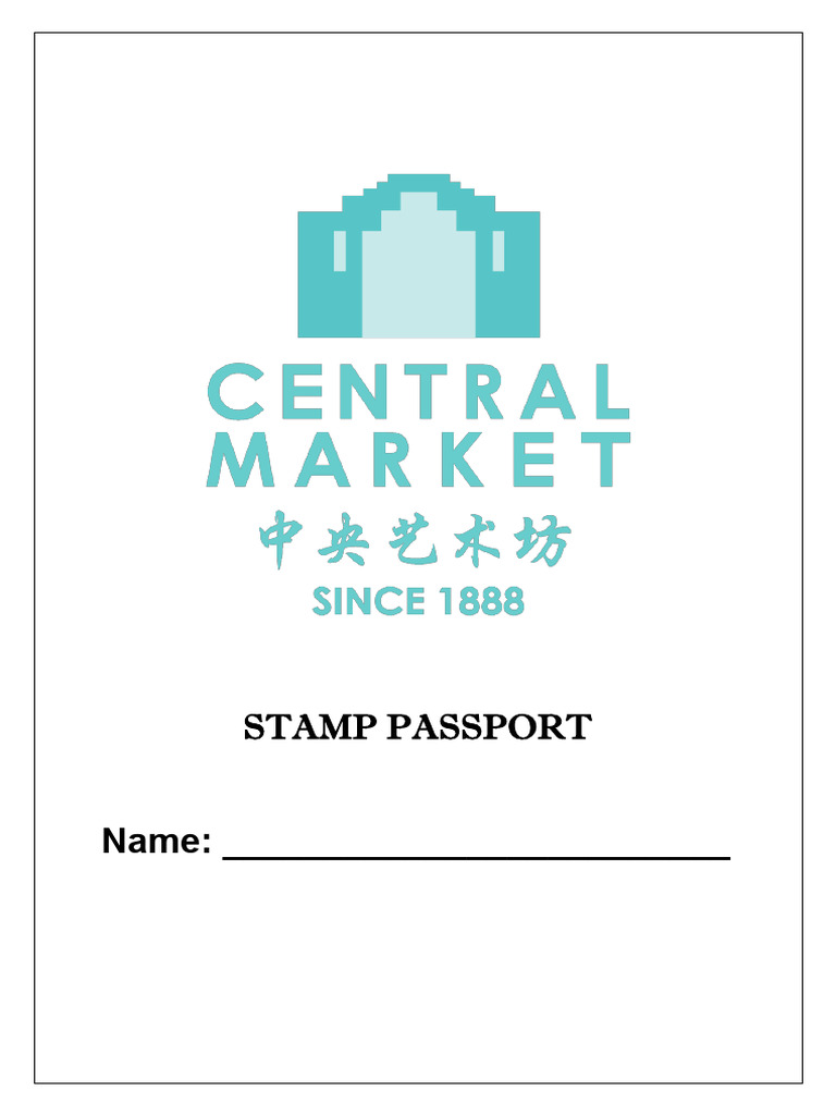 KL Central Market Stamp Passport (Age 10-13) | PDF | The Arts