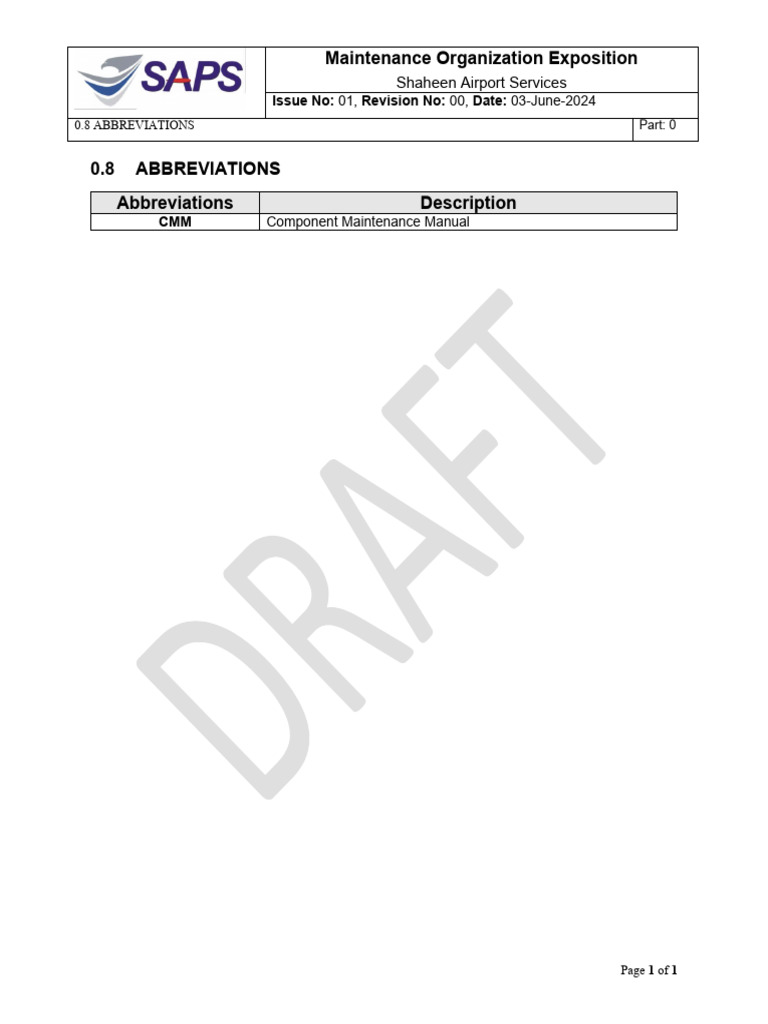 Part - 0, Sec 0.8, Abbreviations 140524 F | PDF