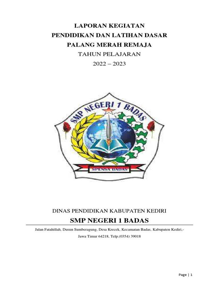 03 Laporan Kegiatan PMR Dan Pramuka (Butir 6) | PDF
