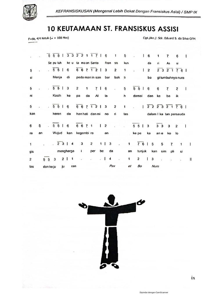 Lagu 10 Nilai Fransiskus | PDF