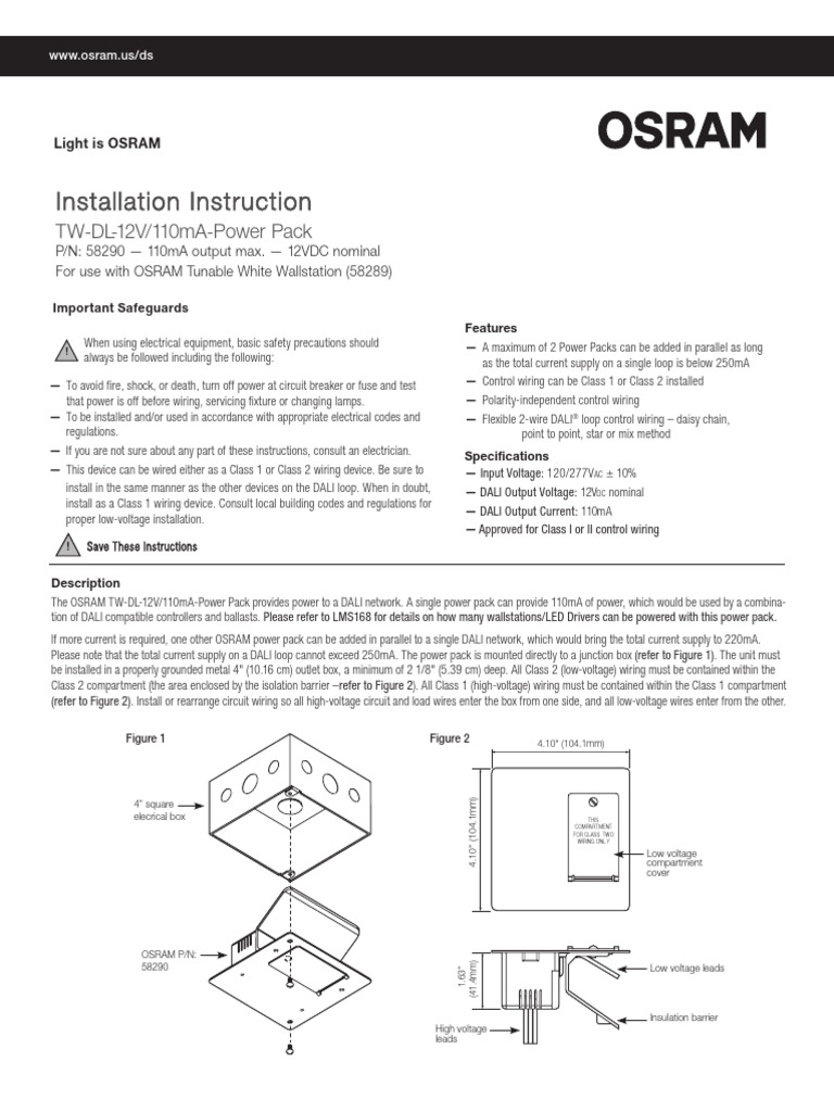 LMS165 Instruction Sheet | PDF | Electrical Wiring | Electrical Connector