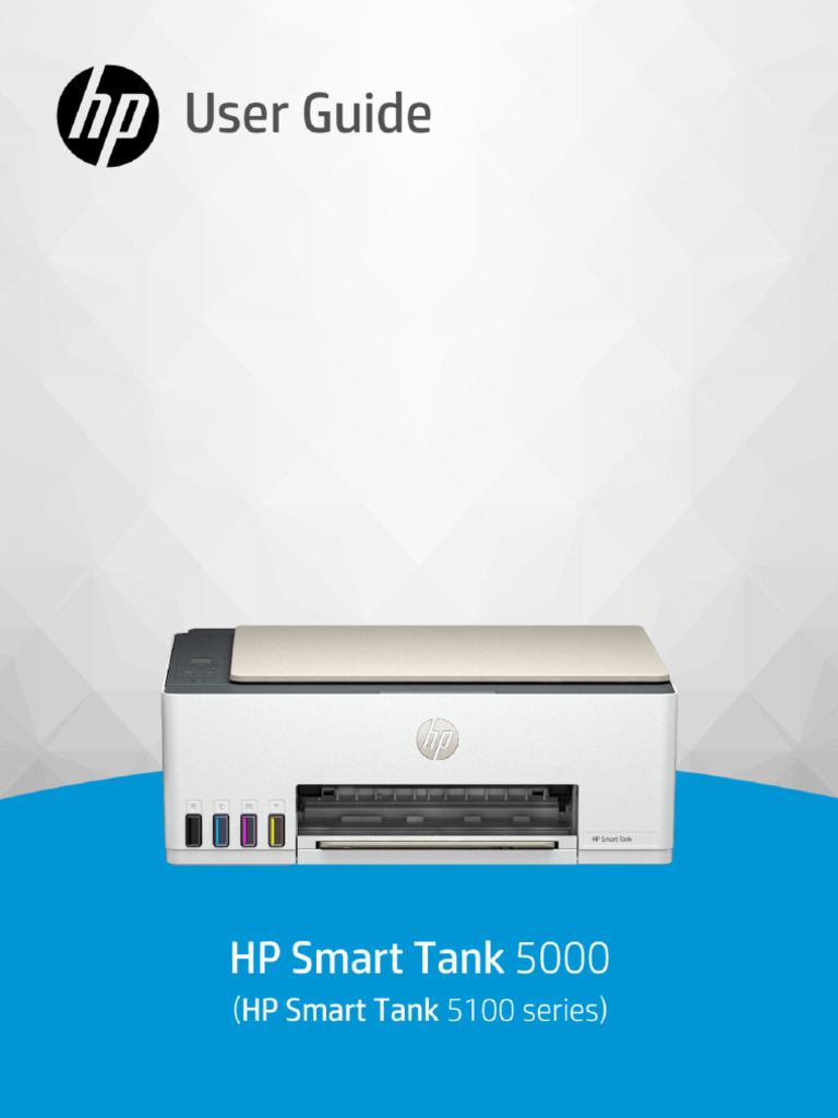 HP Printer HP SMARTTANK5000 Owners Manual | PDF | Printer (Computing ...