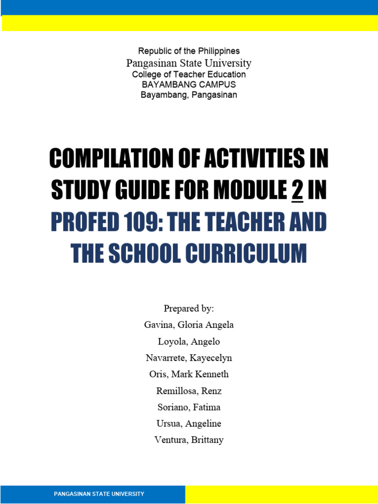Module 2 Compilation | PDF | Curriculum | Learning