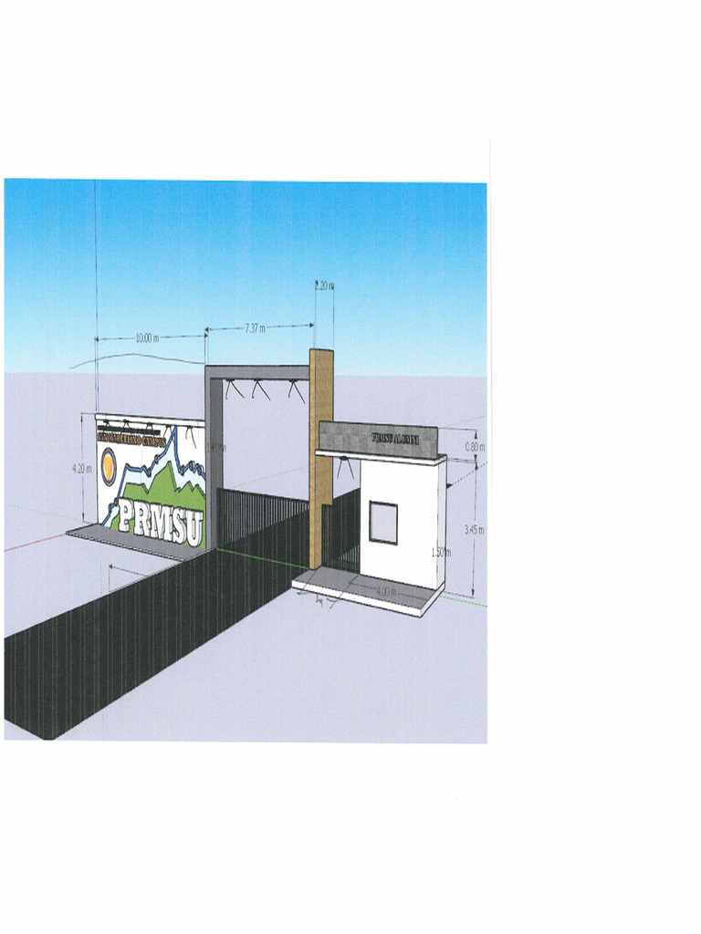 Gate Perspective Design Plan | PDF