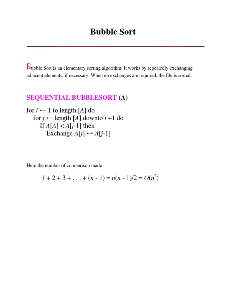 Sorting Pdf Dynamic Programming Time Complexity