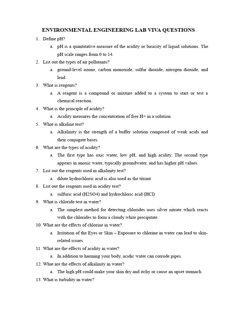 EE Lab Viva Questions | PDF | Acid | Ph