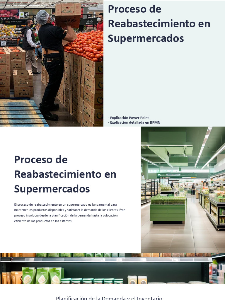 Proceso de Reabastecimiento en Supermercados | PDF | Economias