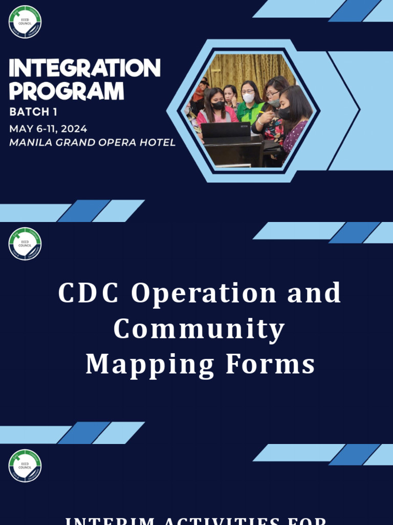 CDC Operation and Community Mapping Forms_Int2024 | PDF