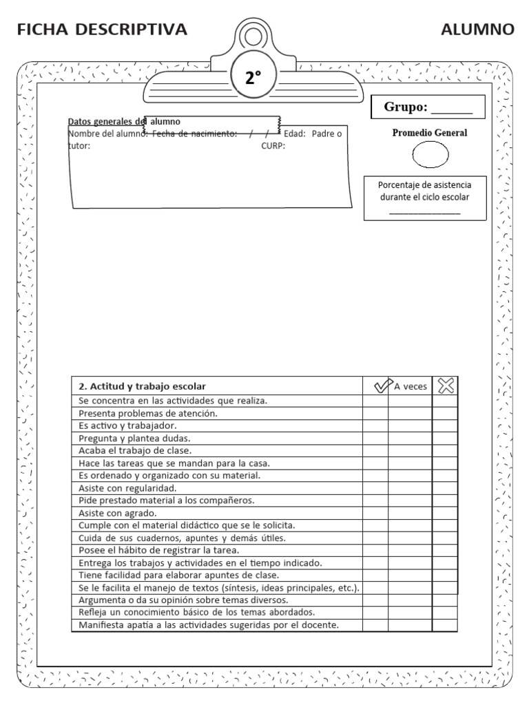 Fichas Del Alumno - Corregida | PDF | Psicología Social