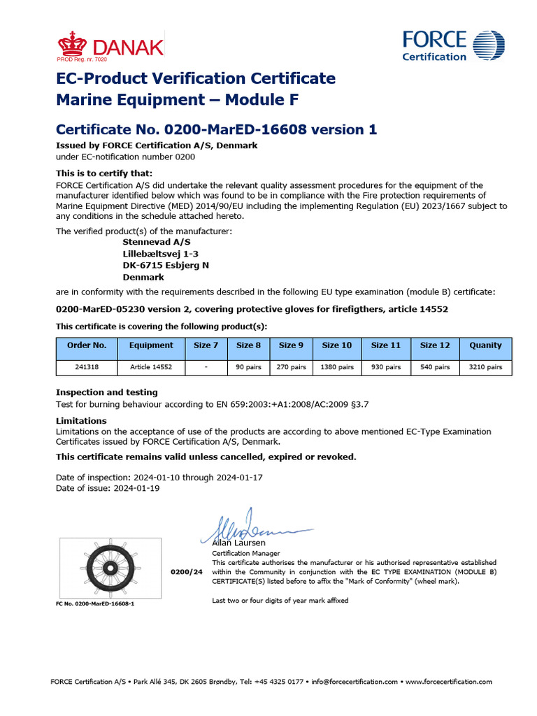 Cert 1079737 Solas Med F - 19.01.2024 | PDF | Business | Technology ...