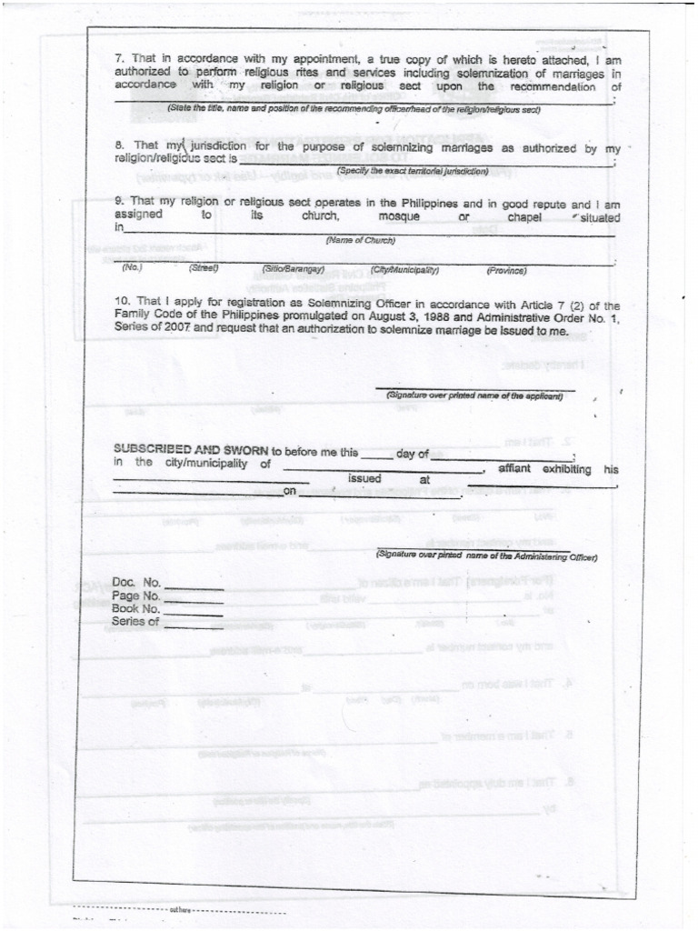 CRASM Application Form Back Page | PDF