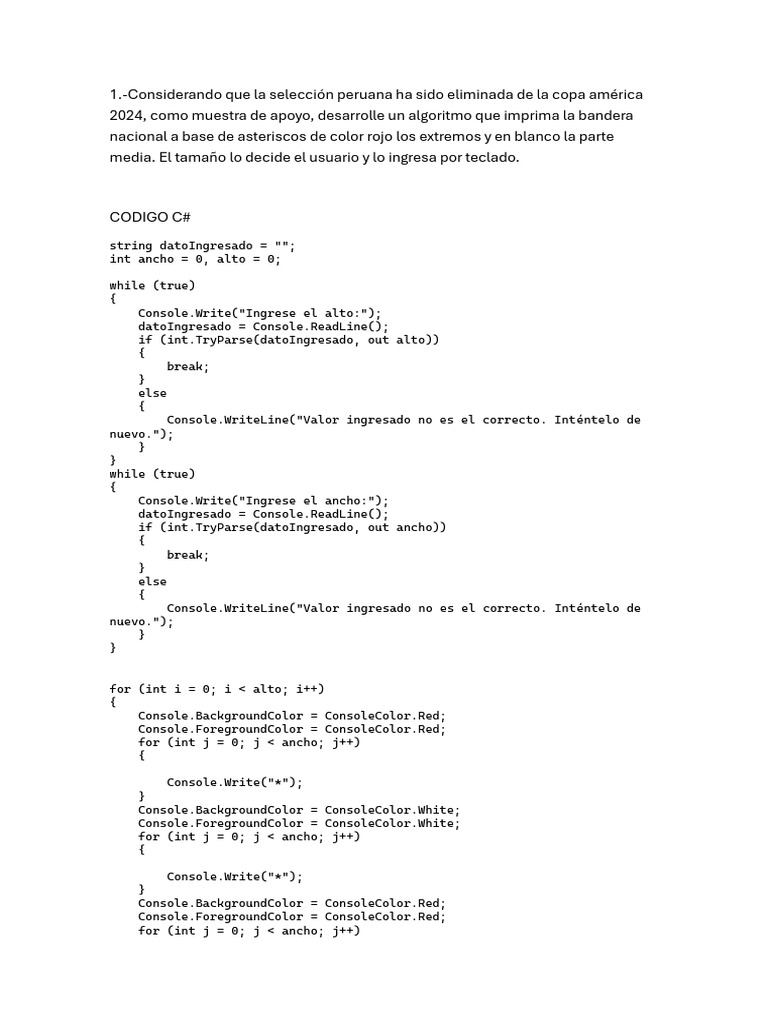 Fundamentos de Algoritmos | PDF | C Sharp (lenguaje de programación) | Objeto (informática)
