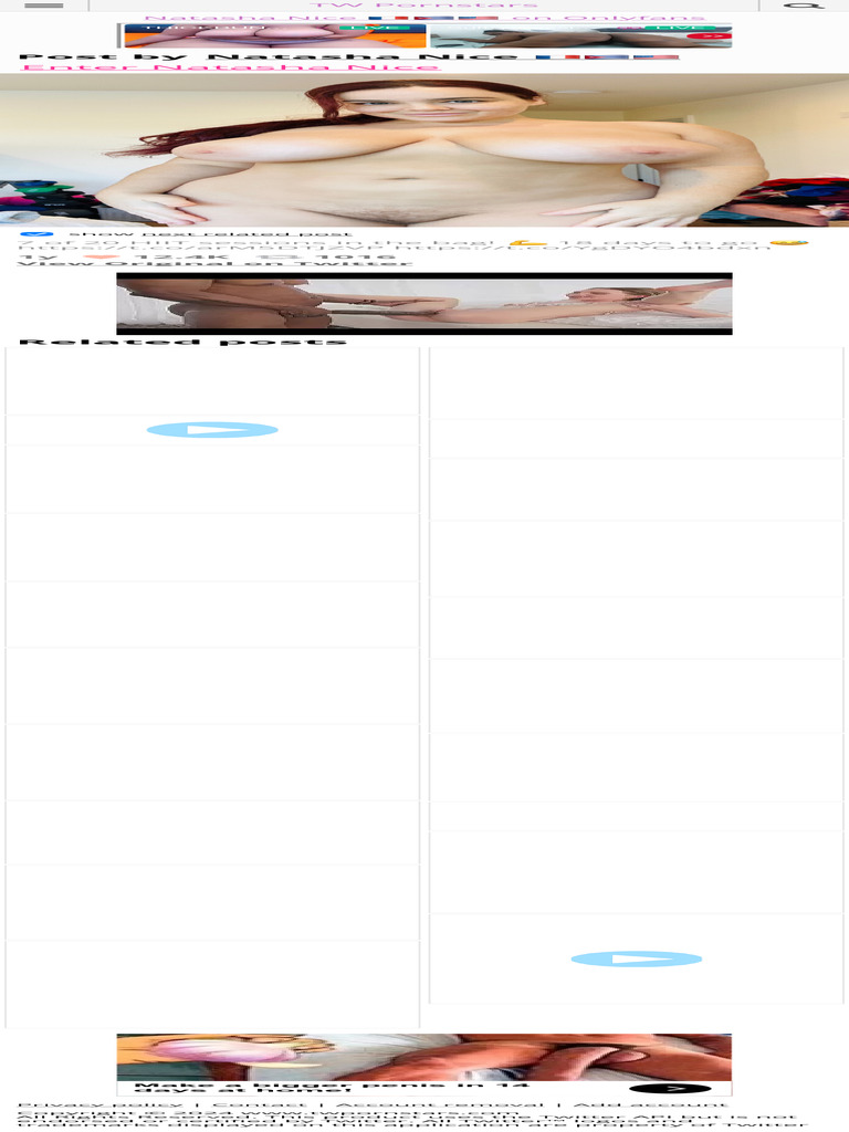 TW Pornstars - Natasha Nice ??????. Twitter | PDF
