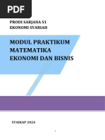 Modul Matematika Ekonomi Dan Bisnis | PDF