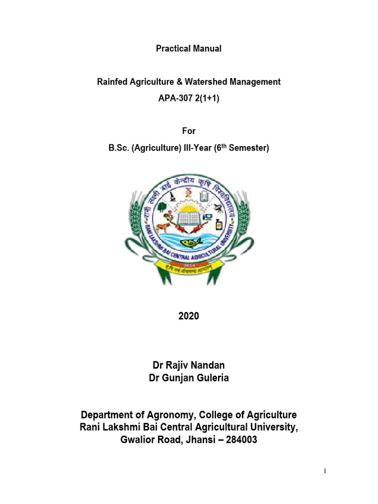 Ento 365 Practicle Manual 2 | PDF | Agriculture | Rain